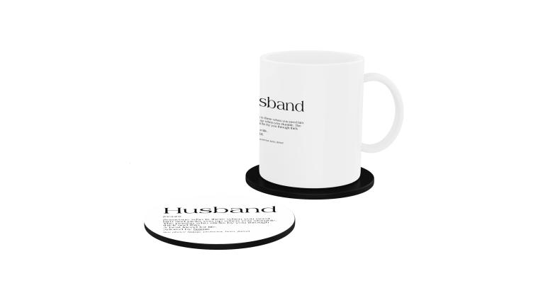 Husband (noun) Mug & Coaster Set | Joyfully Made