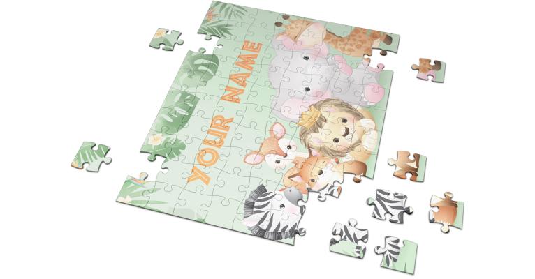 Wild Animal Kids Puzzle -120 Piece | Joyfully Made