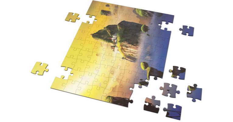 Floating Landscape A4 Puzzle - 120 Piece | Joyfully Made