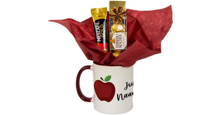 Juffrou Appel Koppie Met Naam Geskenk Pa | Joyfully Made